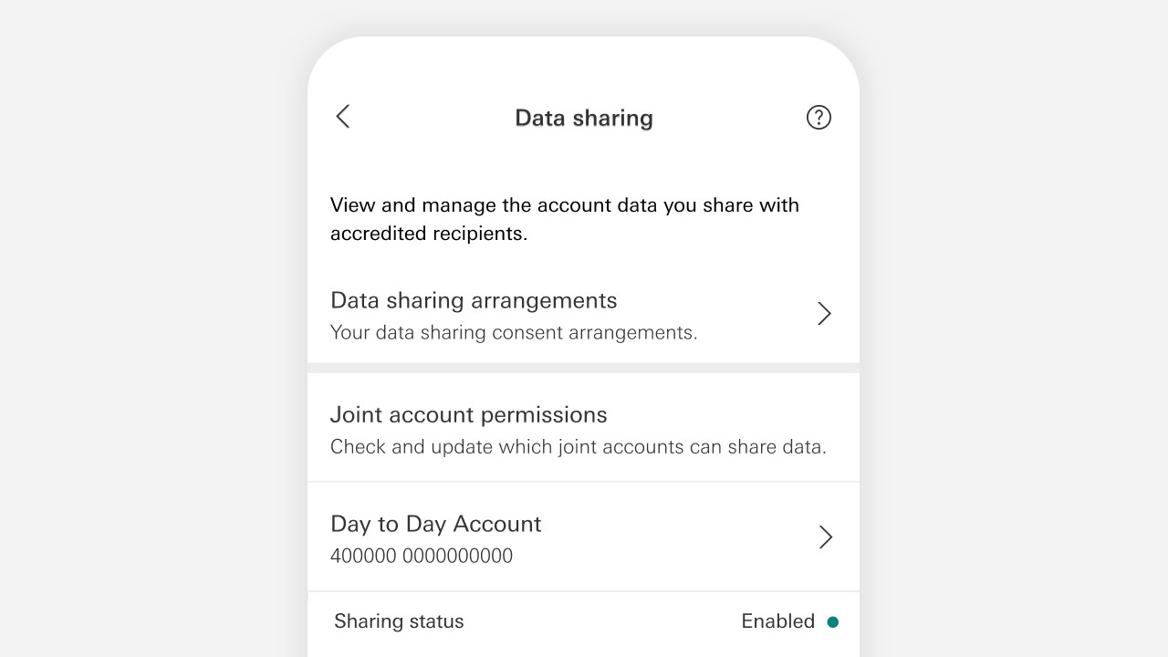 Data Sharing Management | Open Banking Services – HSBC AU
