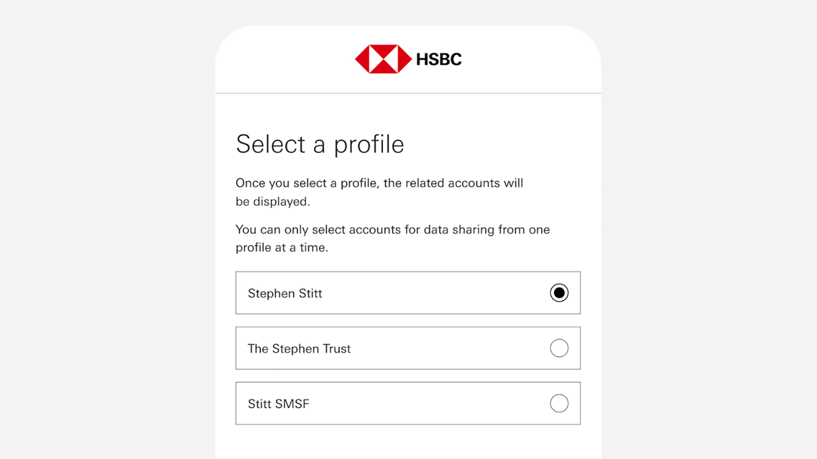 Data Sharing Management | Open Banking Services – HSBC AU